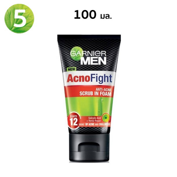 การ์นิเย่ เมน 100 มล. 150 มล. Garnier Men ขนาดสุดคุ้ม Acno Fight 100 ml 150 ml Anti-Acne Scrub ...