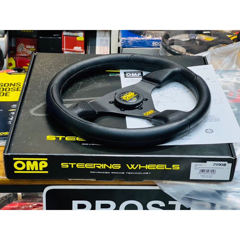 พวงมาลัย แท้ OMP Racing รุ่น GP แท้ใหม่อิตาลี่ หนังแท้ Made in Italy ...
