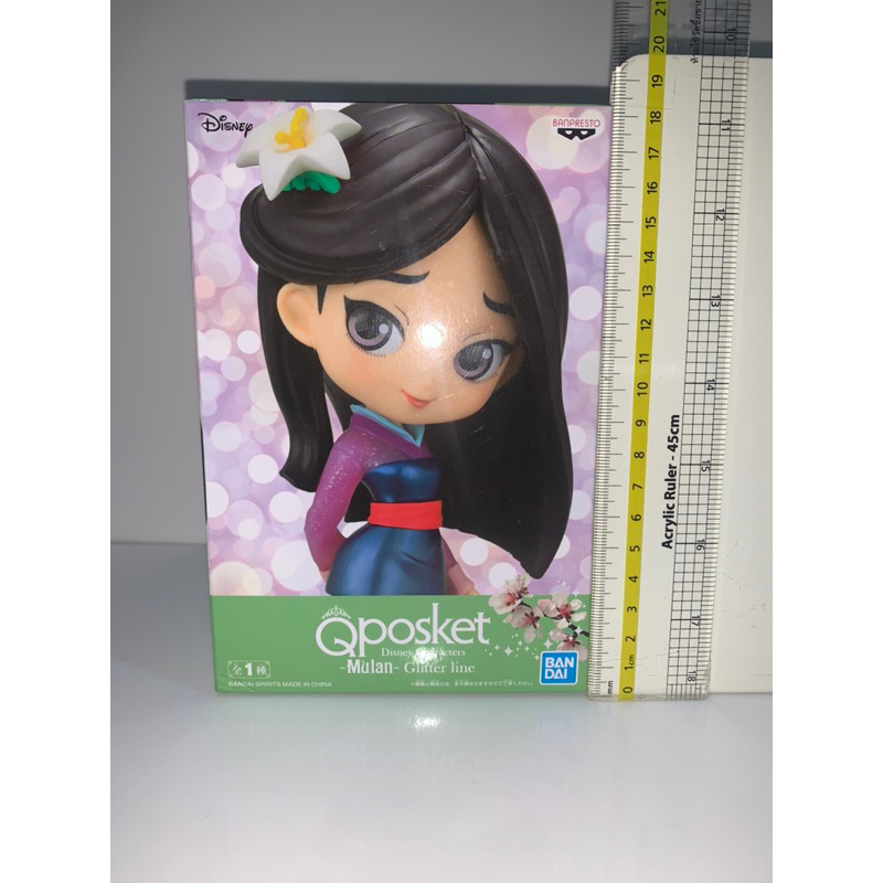 Qposket Disney Characters - Mulan Glitter Line แท้ มือ 1 มุมกล่องบุบ ...