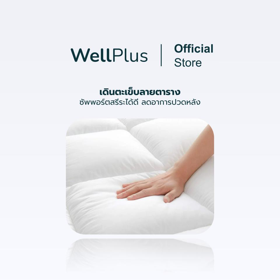 WellPlus Topper รุ่น Casey หนา 4 นิ้ว ท็อปเปอร์สุขภาพ ที่นอน Conjugated ...