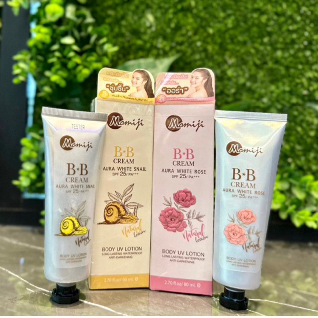 โลชั่นบีบีครีมตัวขาว โมมิจิ ของแท้100% โลชั่นกันแดด SPF25 PA+++ BB Cream กันน้ำ ผิวเนียนนุ่ม ผิว ...