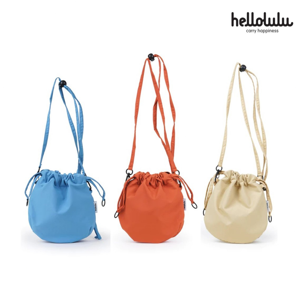 Hellolulu รุ่น BEA [New-In Colors] - 2 Way Oval Sling (S) กระเป๋าสะพายทรงจีบ (BC-H50367) สายปรับ ...