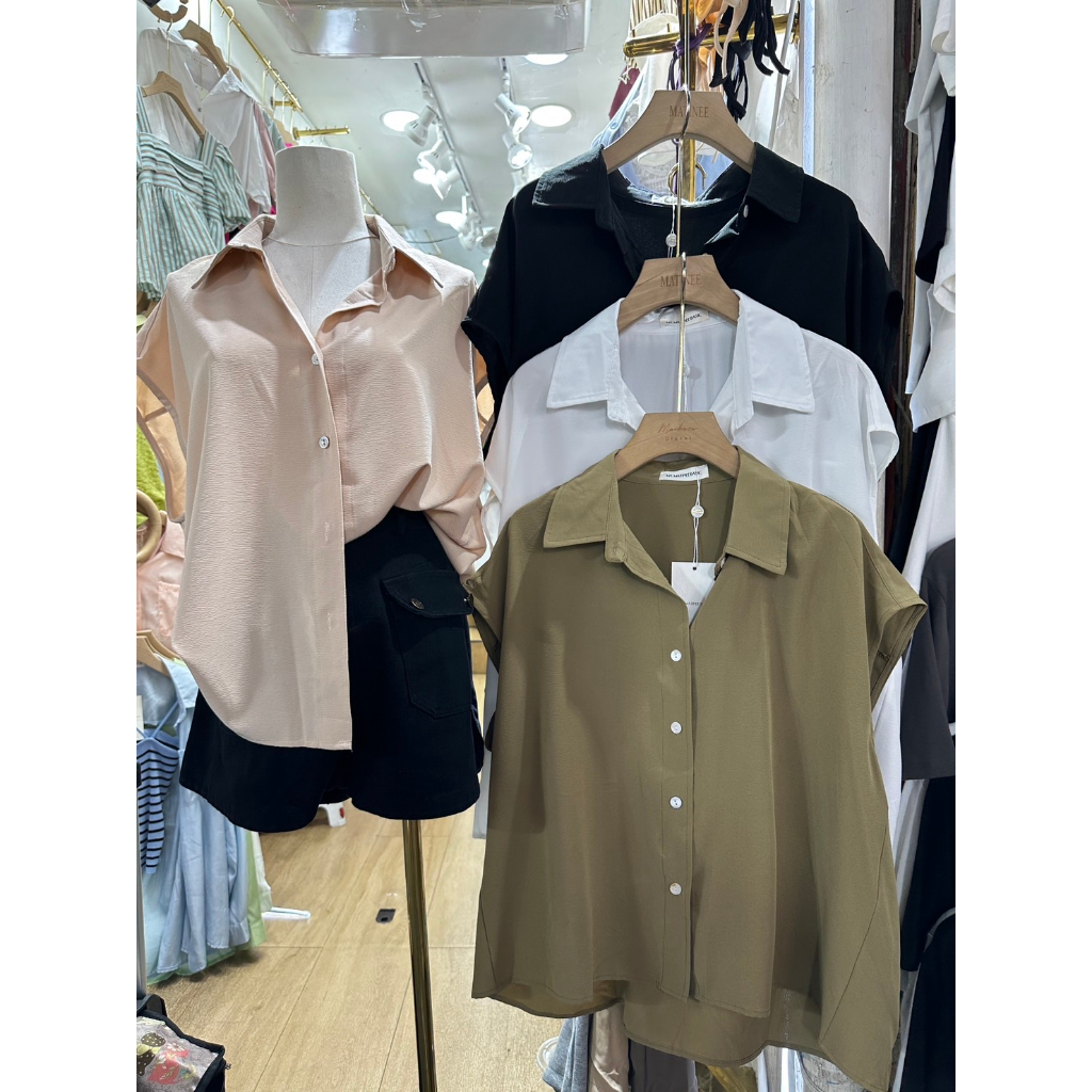 M942 เสื้อเชิ้นทรงสวย อกใหญ่ 4 สีสวยหรู M942 270 น้าาา ขนาดสินค้า รอบอก ...