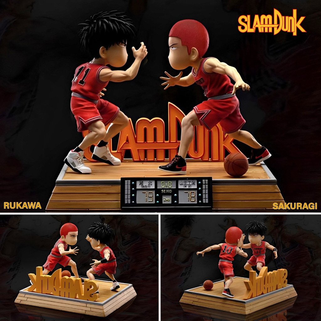 Figure Sun Studio Slam Dunk สแลมดังก์ Basketball Kaede Rukawa Hanamichi Sakuragi คาเอเดะ รุคาว่า ...
