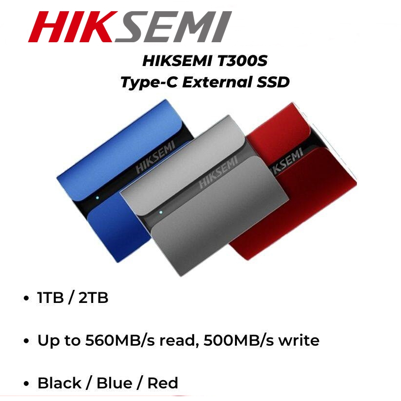 HIKSEMI T300S Series Portable SSD 512GB USB 3.1 Type-C External SSD ...