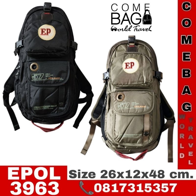 กระเป๋าเป้EPOLแท้ รหัส3963 เนื้อผ้าหนาทนต่อการใช้งาน ผ้ากันน้ำ 60% ...