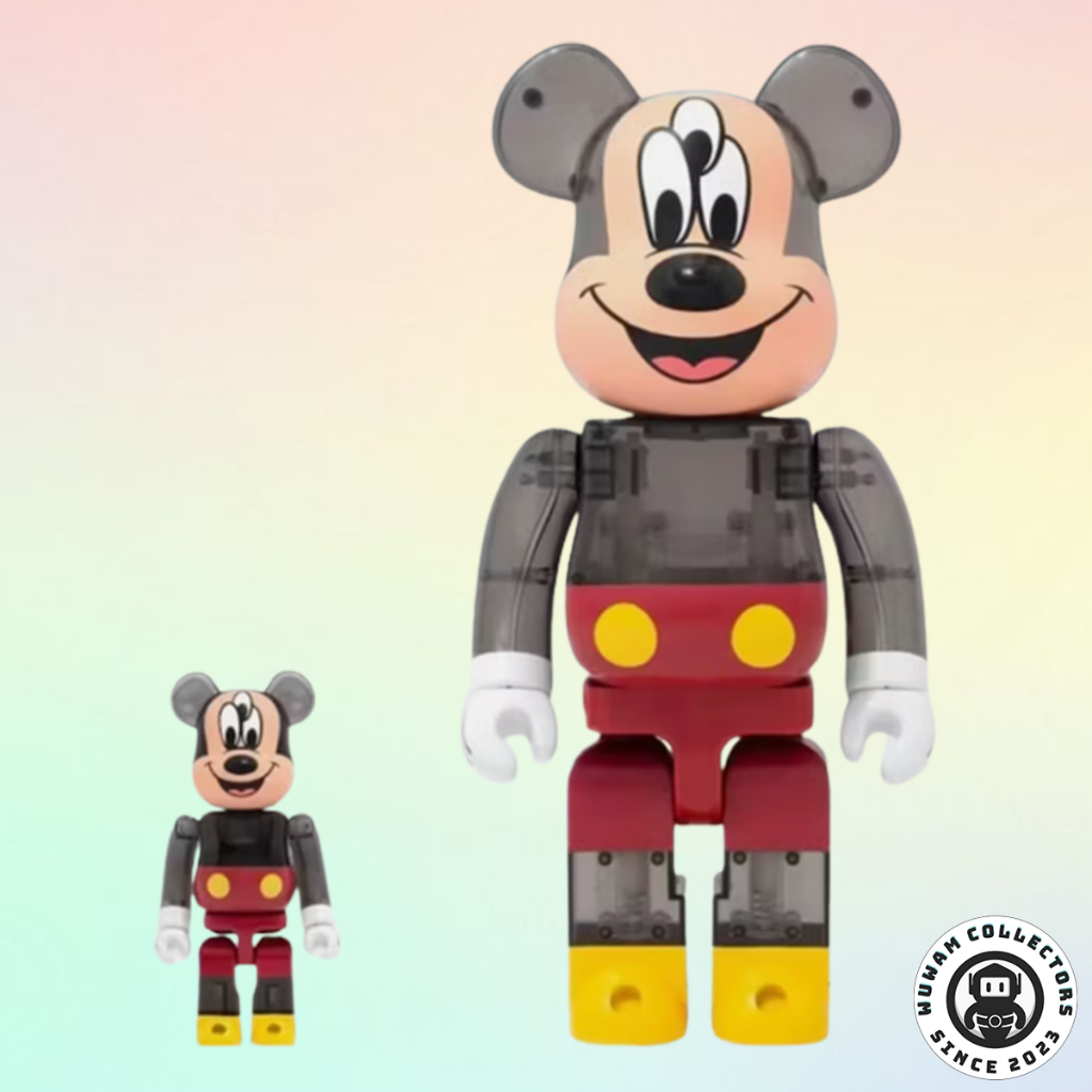 Bearbrick Mickey Mouse 3 eyed 400+100% X CLOT X 3125C X Disney แบร์บริค ...