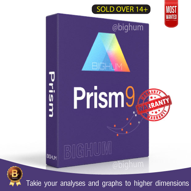 GraphPad Prism 2023 V.9 | Win/Mac | Software Data on a higher dimension | Shopee Thailand