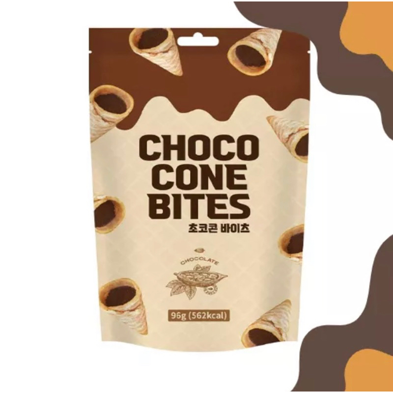Choco cone BITES / ขนมขบเคี้ยว ไส้ช็อกโกแลต ภายในกรวยไอศกรีม / 96 กรัม ...