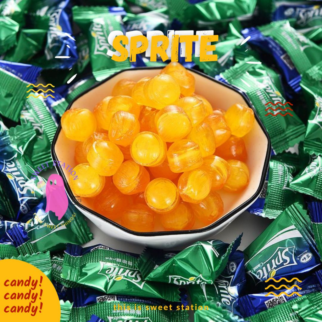 Cola & Sprite Candies ลูกอมรสโค้ก รสสไปรท์ (แพ็ก50-100ชิ้น) ลูกอมกลิ่น ...
