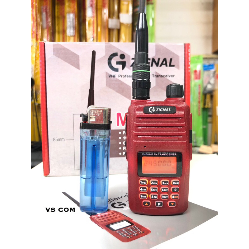 วิทยุสื่อสาร ZiGNAL รุ่น mini CB 245MHz VHF/FM 0.5W. (ถูกกฎหมาย ละเว้นใบอนุญาต) รับส่ง 2-5 ...