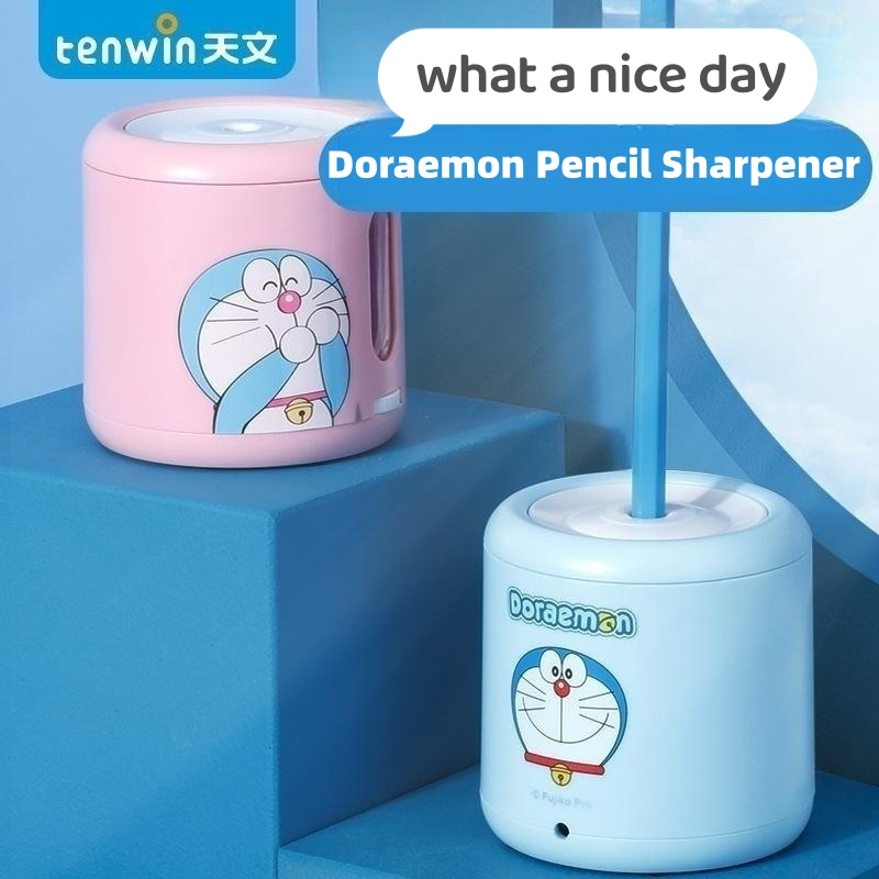 ⭐Doraemon Pencil Sharpener⭐กบเหลา เหลาดินสอ กบเหลาดินสอ อัตโนมัติ In just a few seconds, labor ...