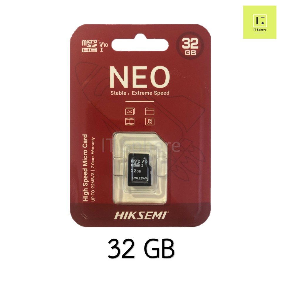 [ของแท้ ศูนย์ไทย] Micro SD Card Hiksemi Neo C1 16GB 32GB 64GB 128GB microSDHC?/ Class 10 and UHS ...