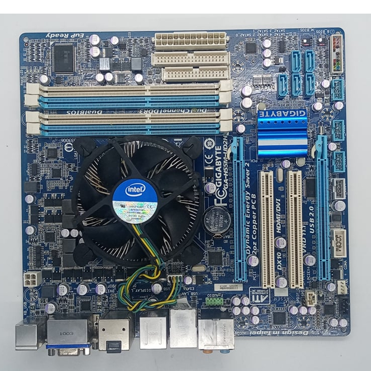 เมนบอร์ด 1156 Gigabyte GA-H55M-UD2H +CPU Core i3 + ซิ้งพัดลมCPU ...