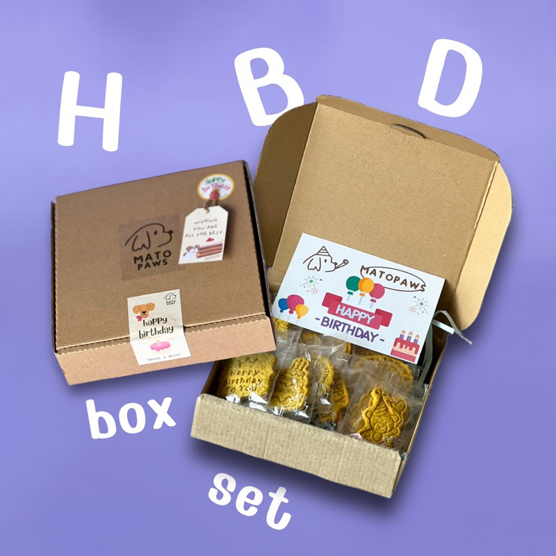 ขนมหมา ขนมสุนัข เพื่อสุขภาพ - birthday box set | Shopee Thailand