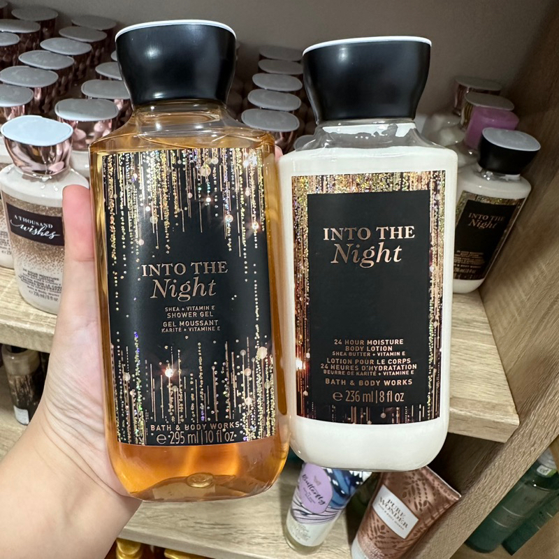 Bath and body works shower gel in to the night 295ml & Body Lotion 295mlเจลอาบน้ำและโลชั่นบำรุง ...