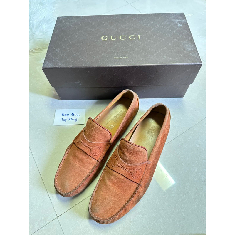 รองเท้ามือสอง Gucci DEEP PAPRIKA PRINCE Size : 8G (27.5cm) หรือ size42 ...