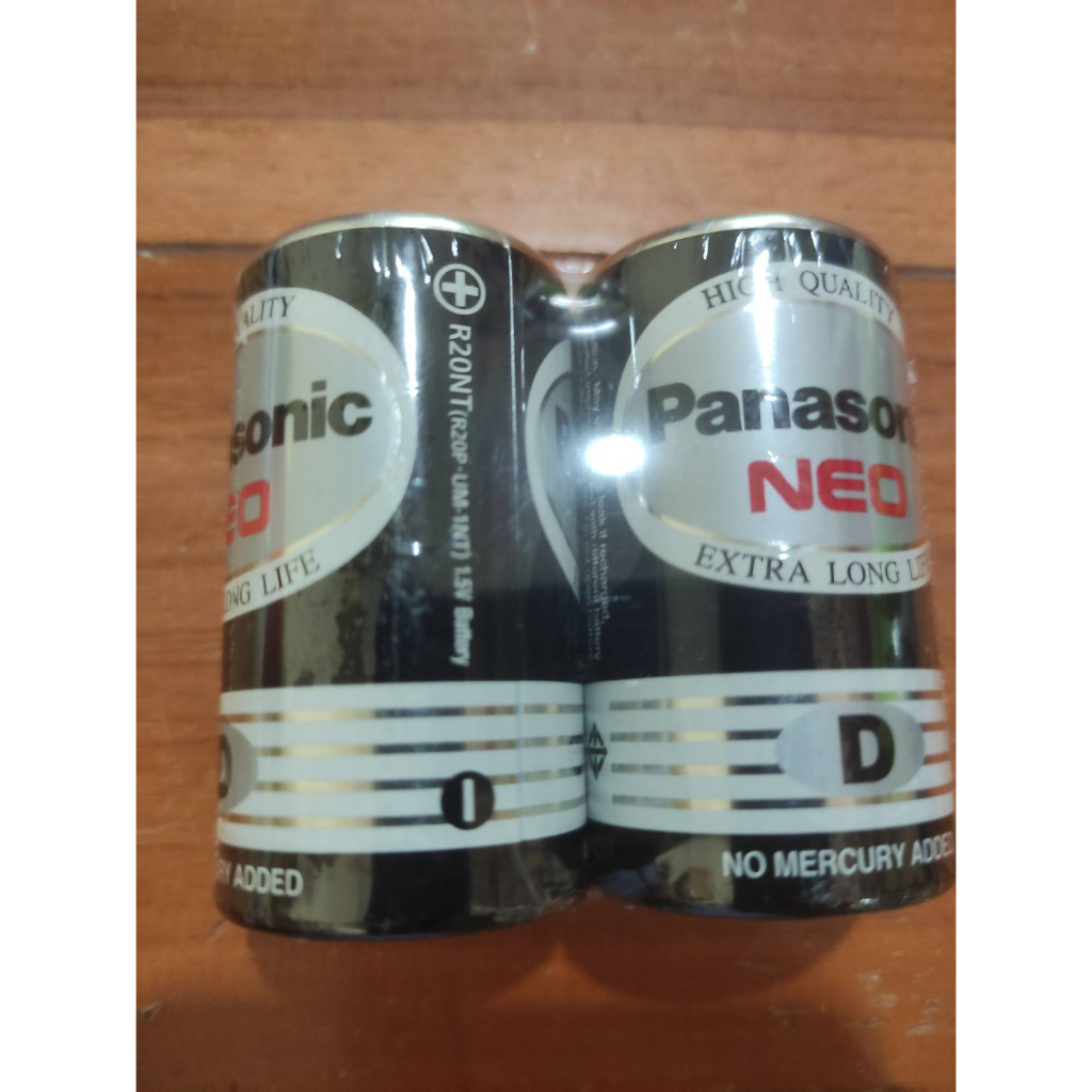 Panasonic Neo ถ่านไฟฉาย พานาโซนิค นีโอ ถ่านแมงกานีส สีดำ ขนาด D ก้อน ...