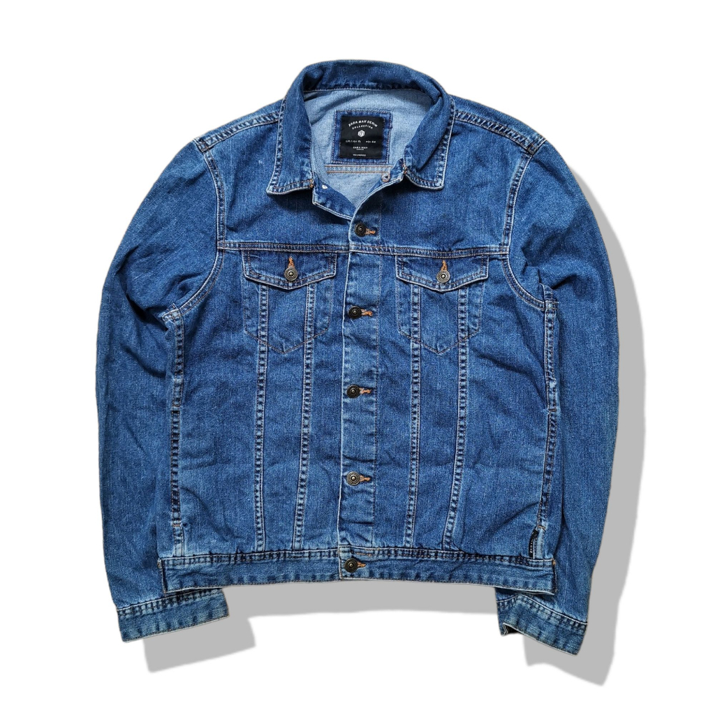 Zara Man Denim Collection Jacket รอบอก 43” | Shopee Thailand
