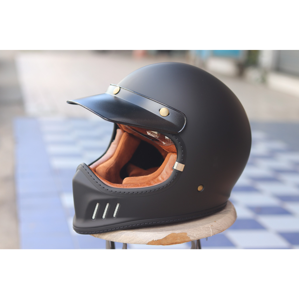 หมวกกันน็อคหุ้มคางวินเทจ Bilmola Rx100 ของเข้าใหม่จ้า | Shopee Thailand