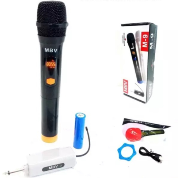 ไมโครโฟน ไร้สาย ไมค์ลอยเดี่ยว M-9 เสียงดี WIRELESS MICROPHONE UHF รุ่น MBV m9 | Shopee Thailand