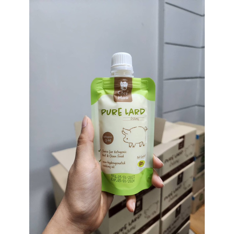 น้ำมันหมูแท้ 100% by Chef Moo คีโตทานได้ | Shopee Thailand