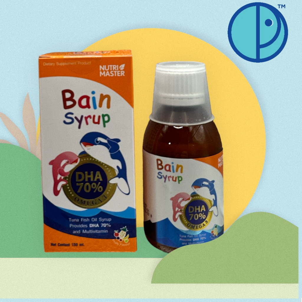 Bain Syrup 150 ml. เบน ไซรัป DHA70% จากน้ำมันปลาทูน่าบำรุงสมอง ความจำ ขนาด 150 มล. | Shopee Thailand