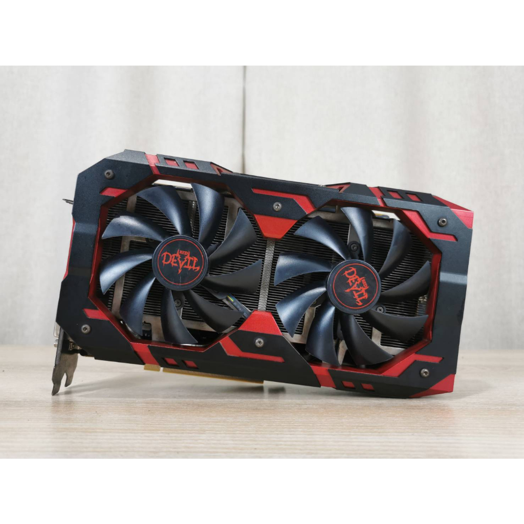 การ์ดจอ (graphic card) Powercolor red devil RX RX580 goldden edition ...