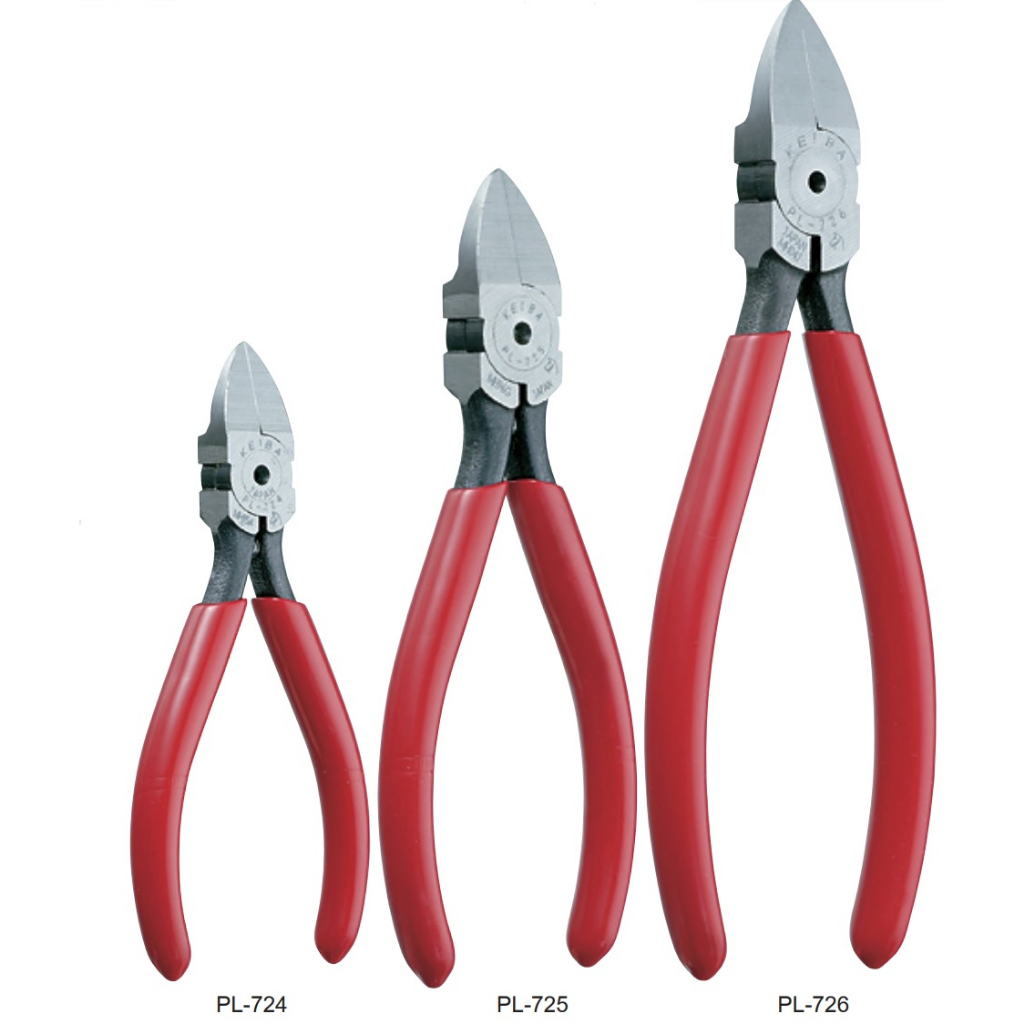 KEIBA คีมตัดพลาสติก 6" รุ่น PL-726 5" รุ่น PL-725 และ 4" รุ่น PL-724 คีมปากเฉียง ญี่ปุ่นแท้ 100% ...
