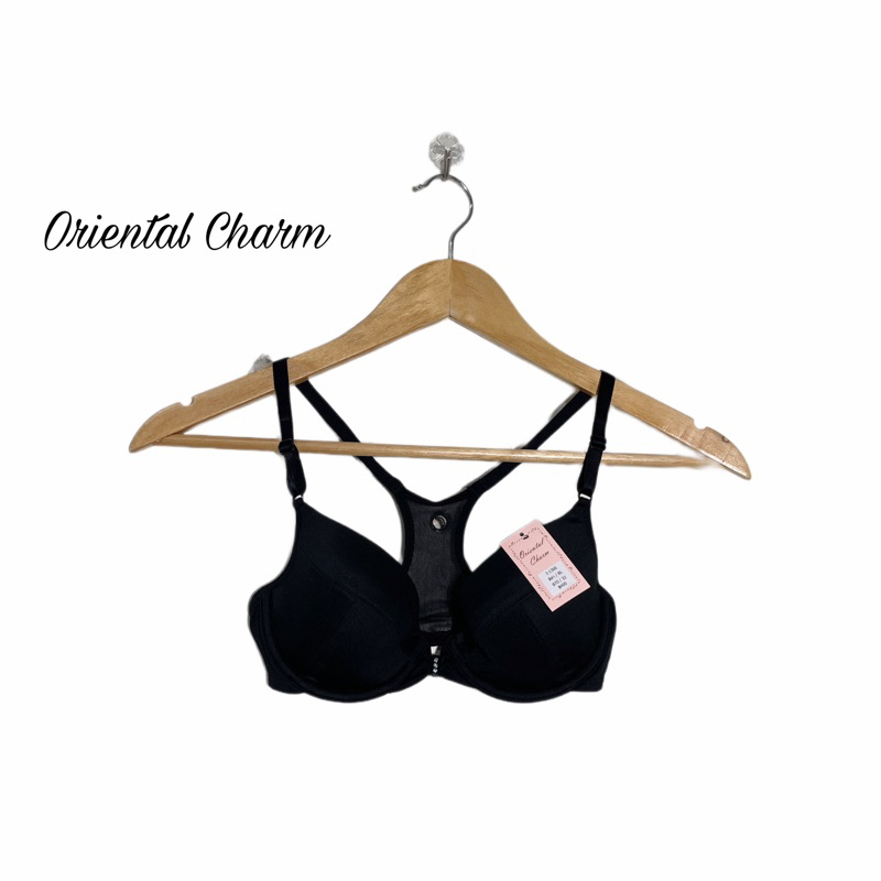 มาใหม่! BRA เสื้อชั้นในตะขอหน้า ด้านหลังทรงสปอร์ตซีทรูเบาๆ มี 2 สี คัพ A B เสื้อในสีดำ สีเนื้อ ...