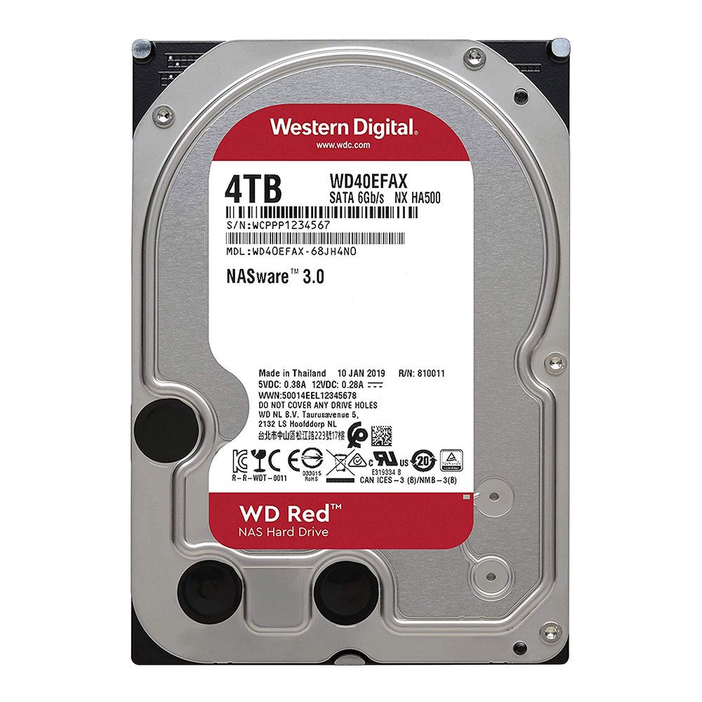 HARDDISK WD RED NAS 4TB (WD40EFAX) ฮาร์ดดิสมือสอง เหมาะสำหรับ NAS ...