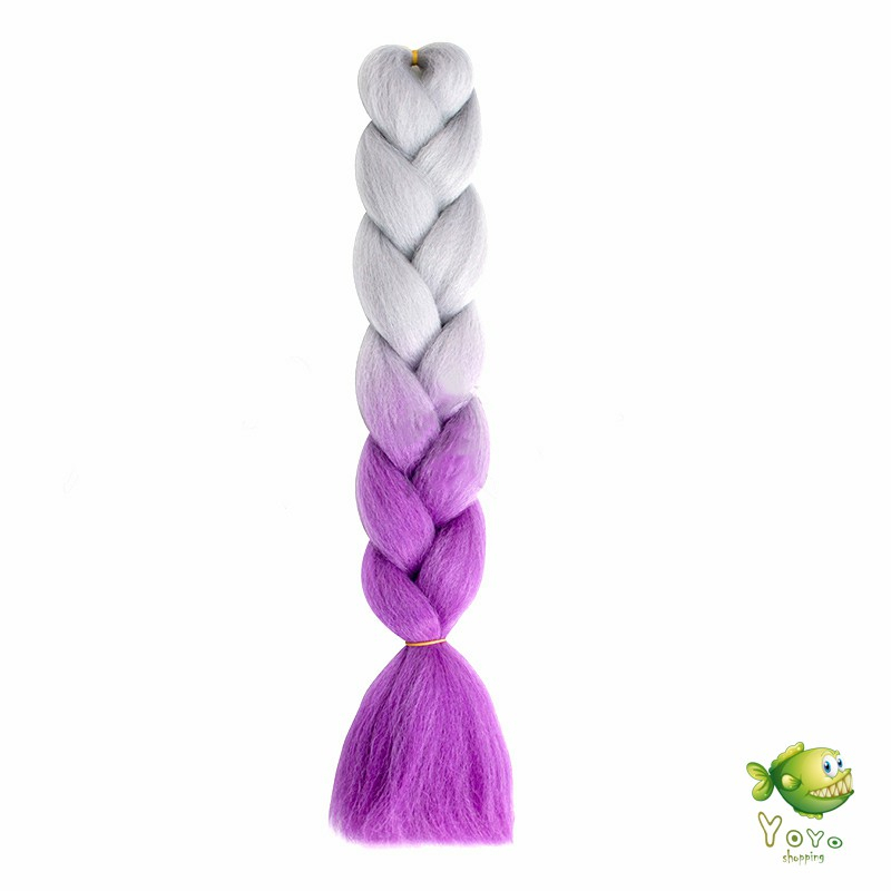 YOYO ผมเปีย ไหมถักผม สีทูโทน แอฟริกันเดรดล็อกส์ wig braids | Shopee ...