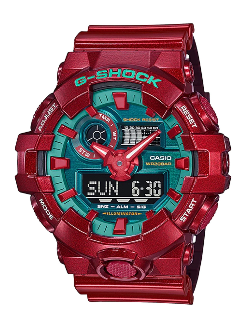 G-SHOCK รุ่น GA-700DBR-4A สีแดง ประกันศูนย์ CMG 1 ปี | Shopee Thailand