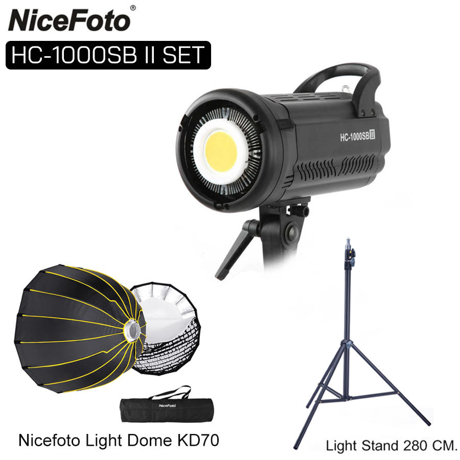 Nicefoto HC-1000SB II 100W LED Video LightไฟLED ต่อเนื่อง 100Wสำหรับงานถ่ายวีดีโอ | Shopee Thailand