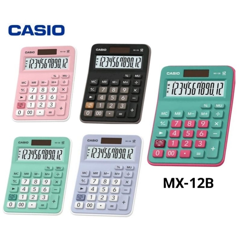 Casio เครื่องคิดเลข 12 หลัก รุ่น MX-12B รับประกัน 2 ปี ใช้พลังงาน 2 ...