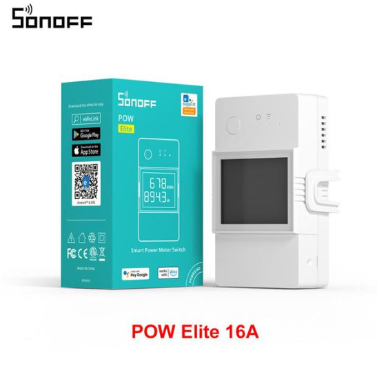 Sonoff POW Elite R3 16A 20A มีจอ LCD รุ่นใหม่ วัดค่า Watt, Amp, Volt, Energy Power Smart WIFI ...