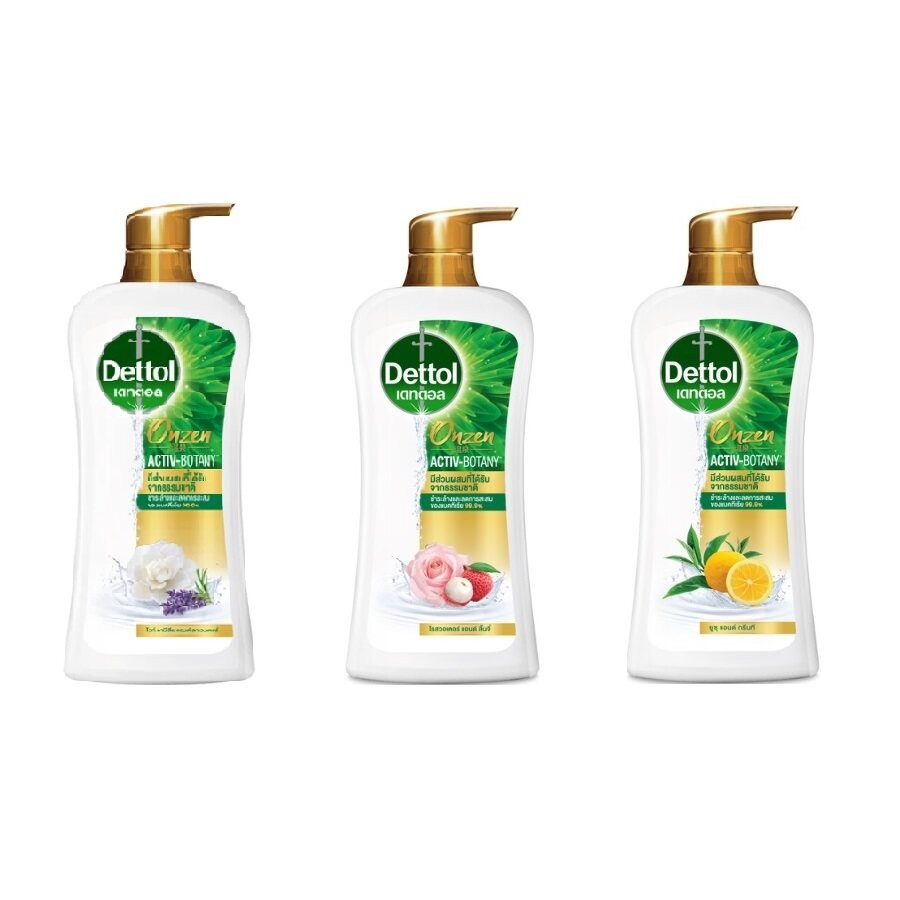 (มี 3 สูตร) Dettol Onzen ACTIV-BOTANY (450 กรัม) เดทตอล ออนเซ็น แอคทีฟ ...