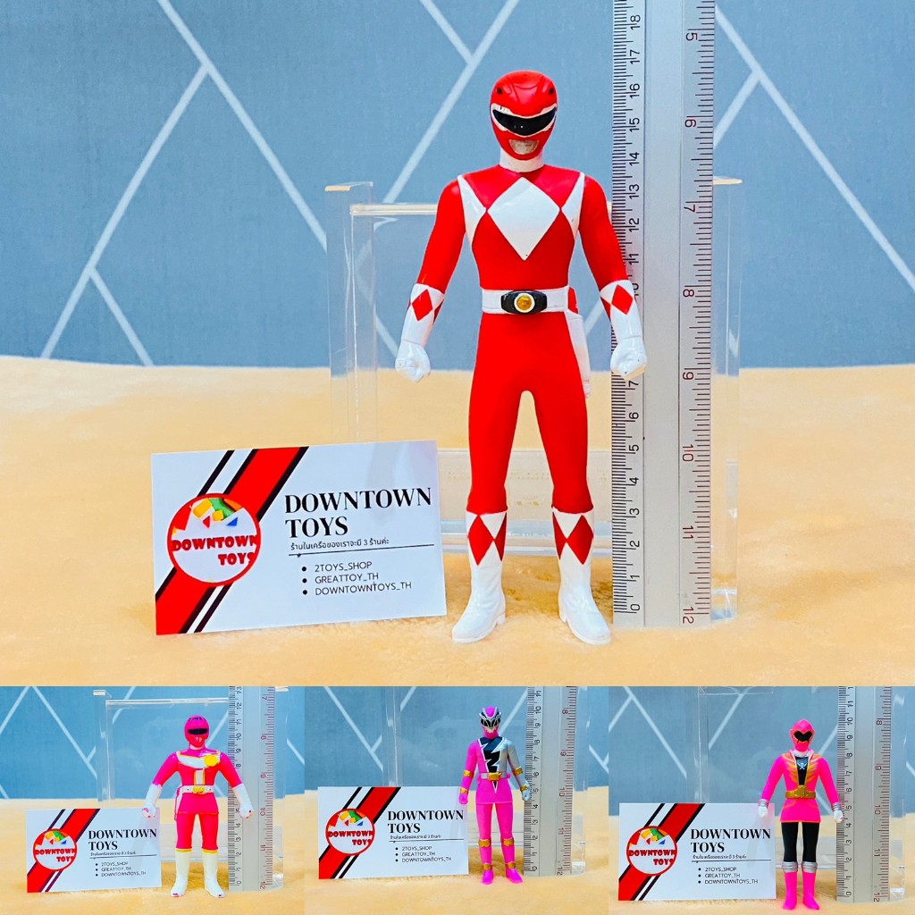 power rangers ซอฟขบวนการ5สี Seantai ของแท้ แบบคละไซต์ | Shopee Thailand