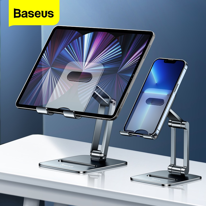 Baseus Desktop Biaxial Foldable Metal Stand (for Tablets) Grey | Shopee ...