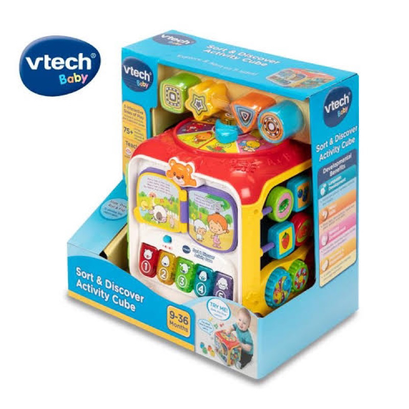 กล่องกิจกรรม Vtech วีเทค ซอท & ดิสโคเวอร์ เอคทีฟ คลัป | Shopee Thailand