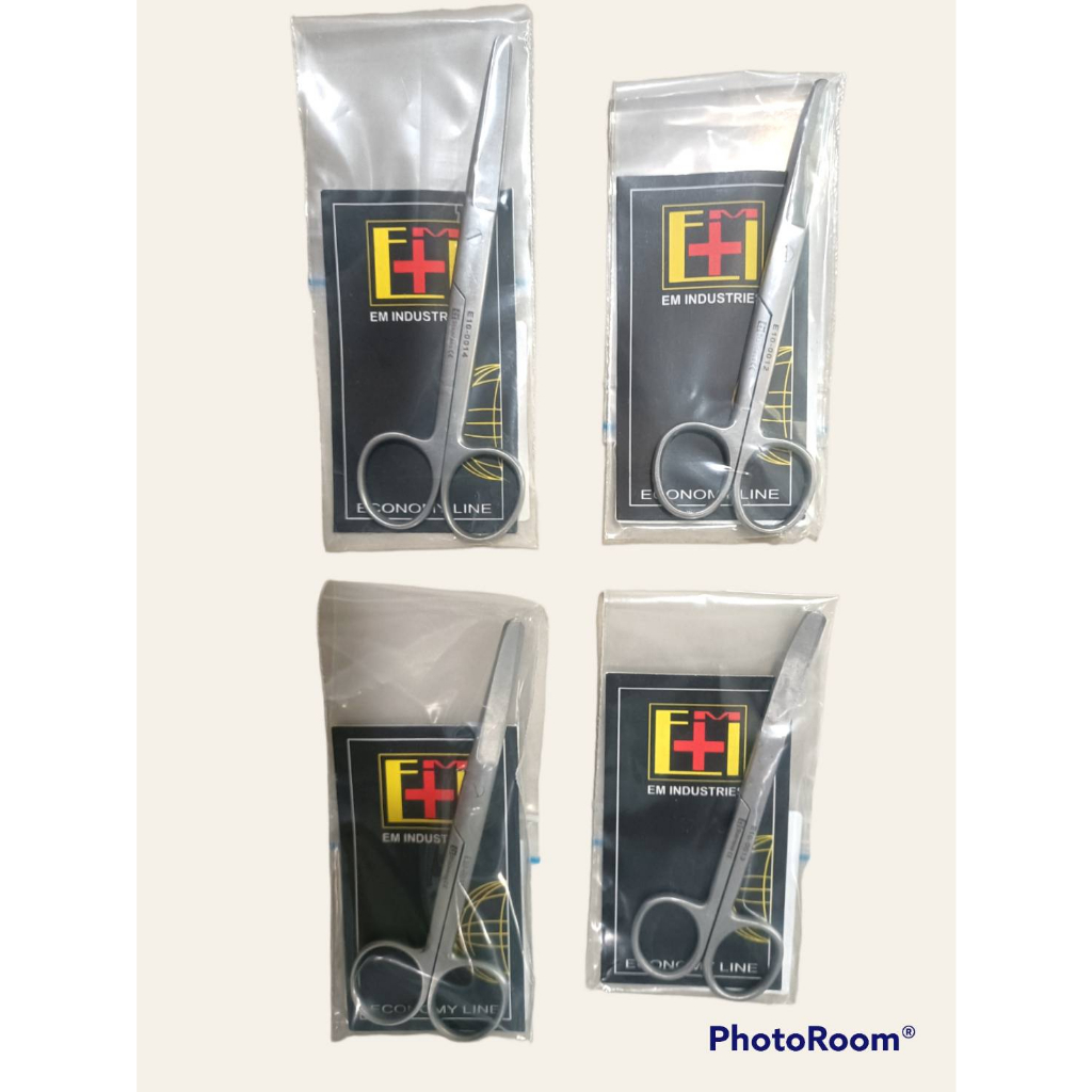 EM กรรไกรผ่าตัด OP-SCISSORS BL/BL STR. ตรง/โค้ง มี 2 ขนาด | Shopee Thailand