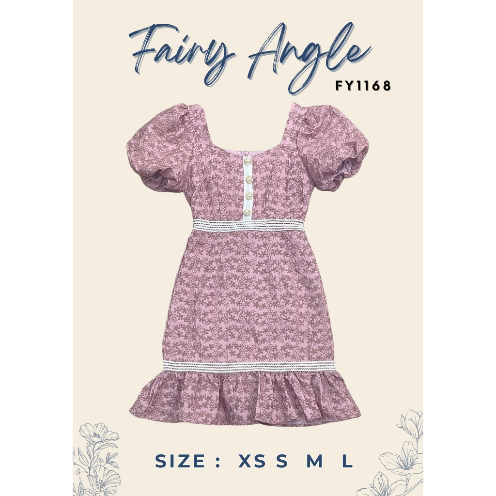 Iงานป้าย Fairyangel 1168 {S-XL} (ป้ายแท้) มี 4 ไซส์ ชุดเดรสสั้นลูกไม้ ...