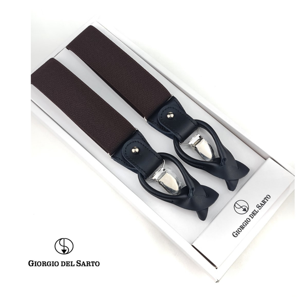 Giorgio Del Sarto Adults Suspender Brown สายเอี้ยมสีน้ำตาล | Shopee ...
