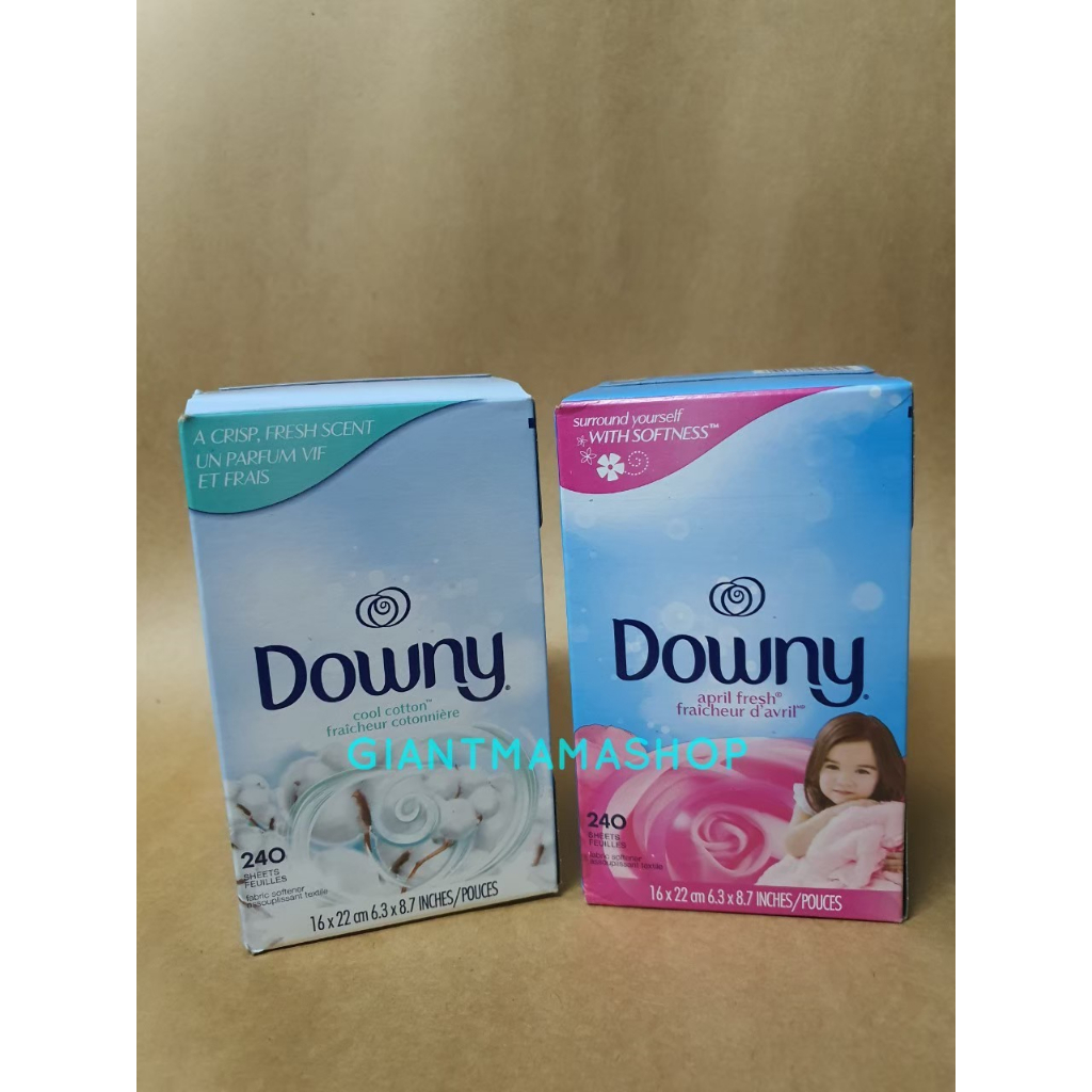 ((ยกกล่อง)) แผ่นอบผ้าหอม แผ่นปรับผ้านุ่ม ลดรอยยับ Dryer Sheet DOWNY ...