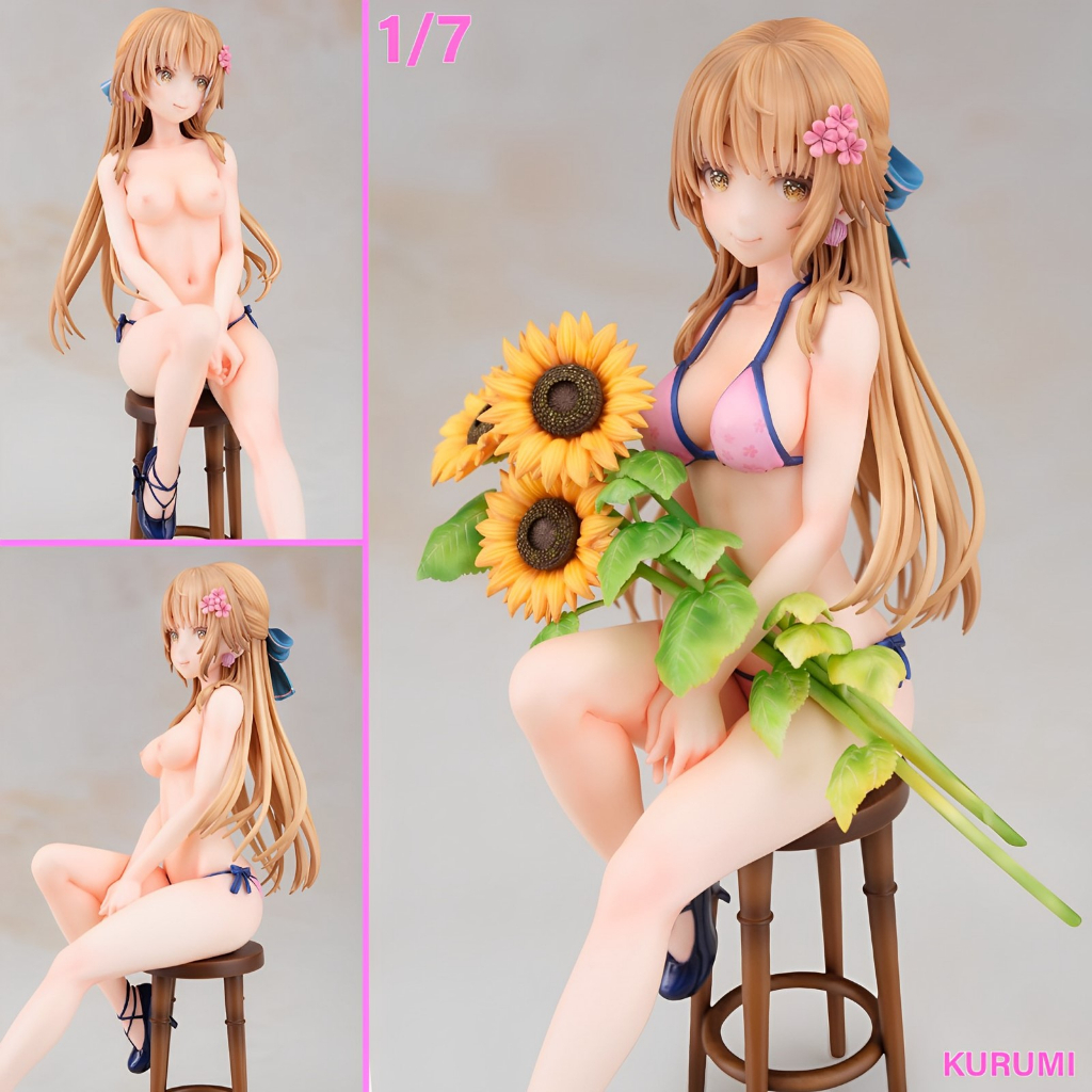 Figure ฟิกเกอร์ Daiki Kougyou Sakurairo 5 ซากุระอีโระ Momose Kurumi คุรุมิ โมโมเสะ 1/7 ชุดบิกิ ...