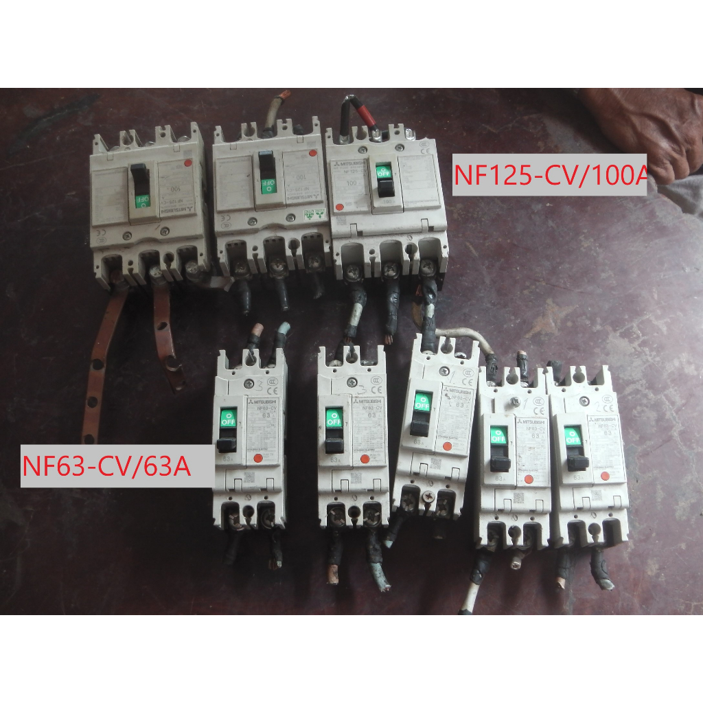 MITSUBISHI MCCB NF63 CV 2P ขนาด 63A/เบรกเกอร์ NF125 CV 3P 100A มิตซูบิชิ มือ2 | Shopee Thailand
