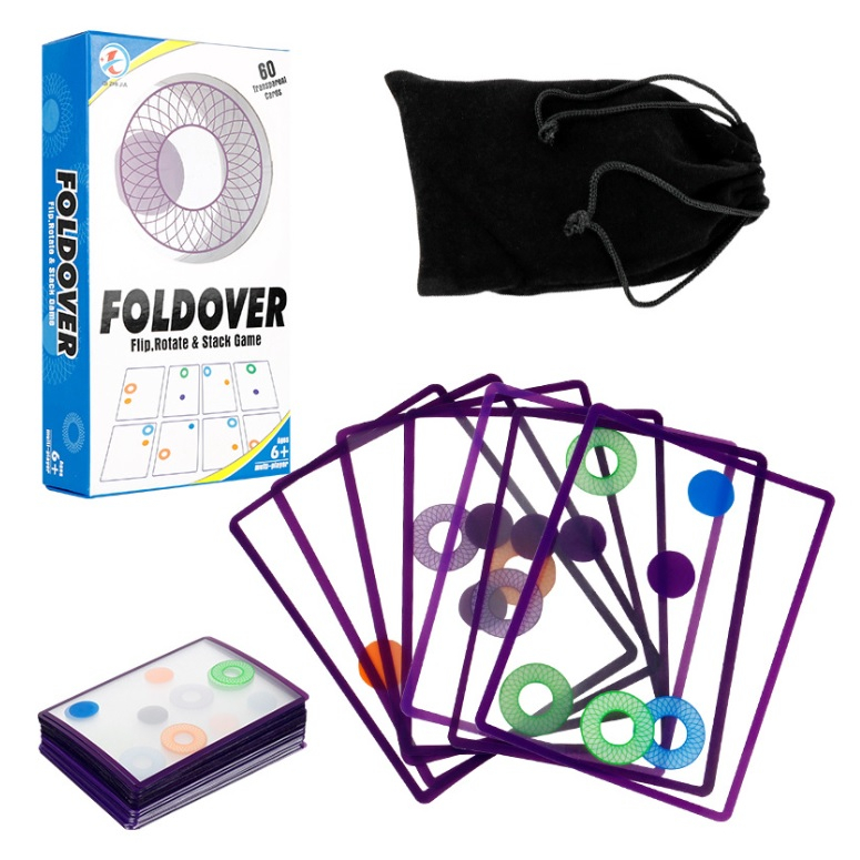 Foldover Card Game การ์ดเกมมิติสัมพันธ์ ของเล่นมิติสัมพันธ์ การมองภาพ ...