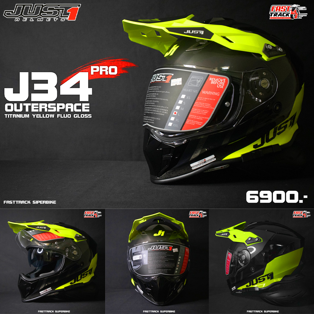 JUST1 หมวกกันน็อควิบากทัวร์ริ่งเเว่นสองชั้น รุ่น J34 PRO | Shopee Thailand