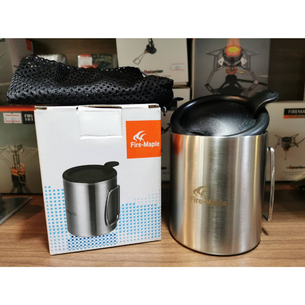 Fire Maple FMP-303 Stainless Cup แก้ว สแตนเลส 2 ชั้น พร้อมฝาปิดและถุง ...