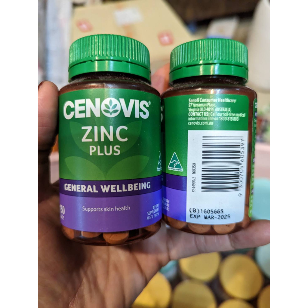 Cenovis Zinc Plus 150 Tablets support skin health and maintain healthy ...